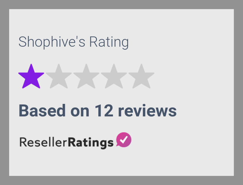 Shophive Reviews | 12 Reviews of Shophive.com | ResellerRatings
