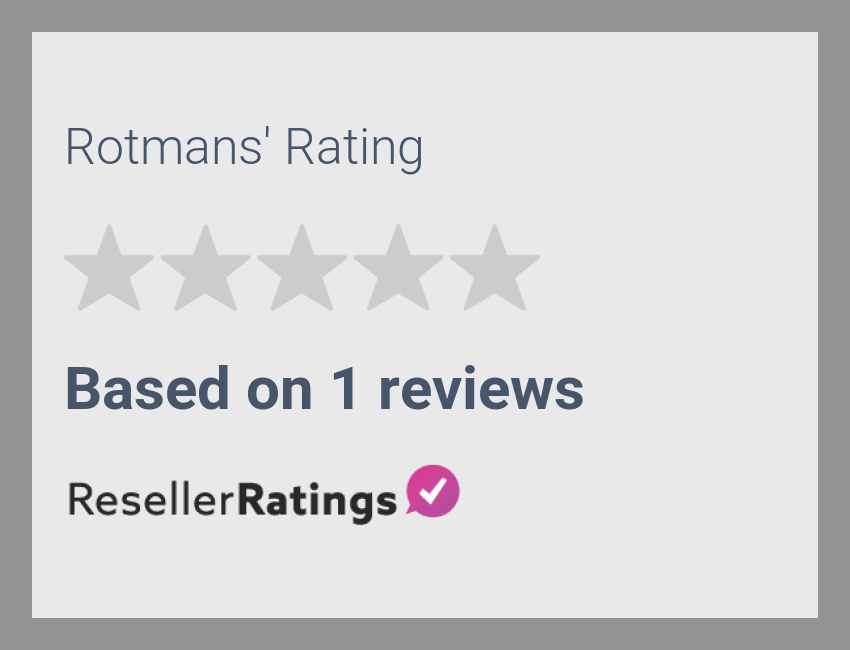 Rotmans Reviews | 1 Reviews of Rotmans.com | ResellerRatings
