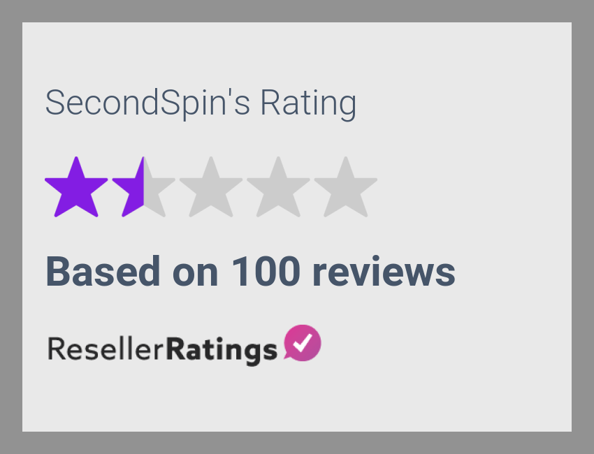 SecondSpin Reviews | 100 Reviews of Secondspin.com | ResellerRatings