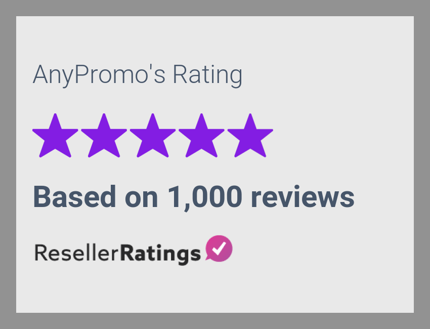 AnyPromo Reviews | 1,000 Reviews of Anypromo.com | ResellerRatings