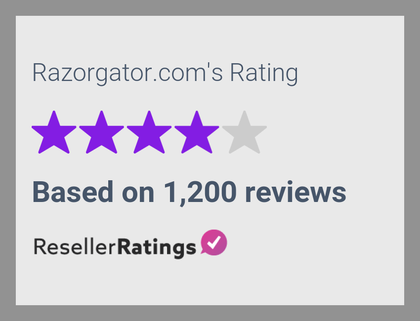 Razorgator.com Reviews | 1,200 Reviews of Razorgator.com | ResellerRatings