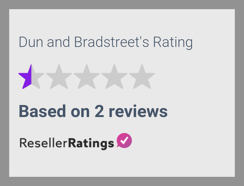 Dun and Bradstreet Reviews | 2 Reviews of Dnb.com | ResellerRatings