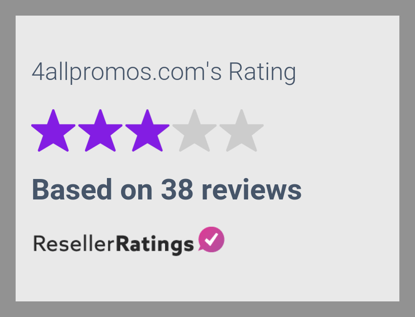 4allpromos.com Reviews | 38 Reviews of 4allpromos.com | ResellerRatings