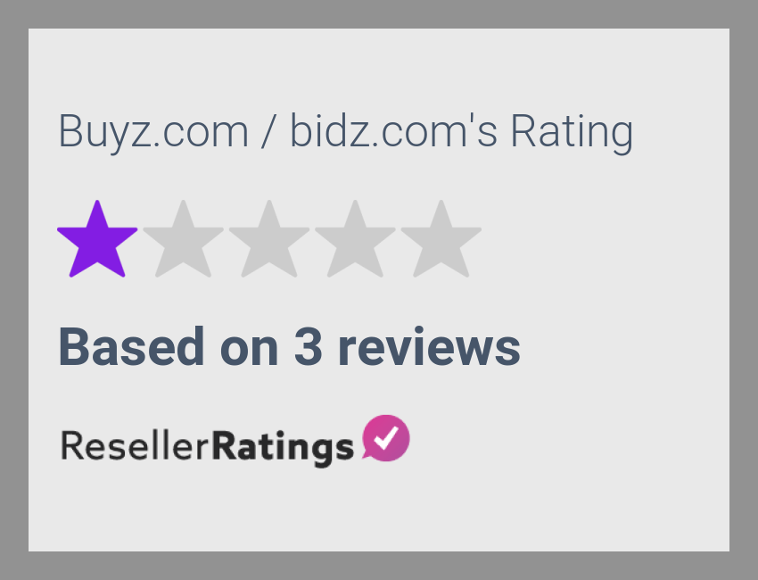 Buyz.com / bidz.com Reviews | 3 Reviews of Buyz.com | ResellerRatings