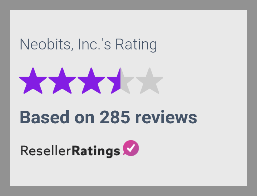 Neobits, Inc. Reviews | 285 Reviews of Neobits.com | ResellerRatings